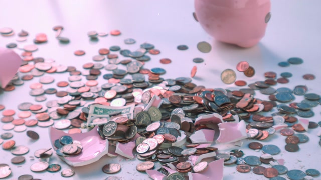 Piggy Bank Break Stock Footage: Royalty-Free Video Clips - Storyblocks
