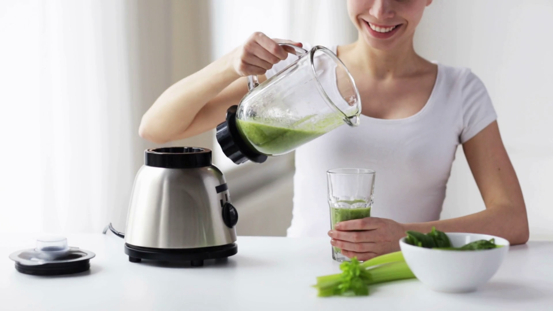 Healthy Eating Cooking Vegetarian Food Stock Footage SBV-306004994 ...