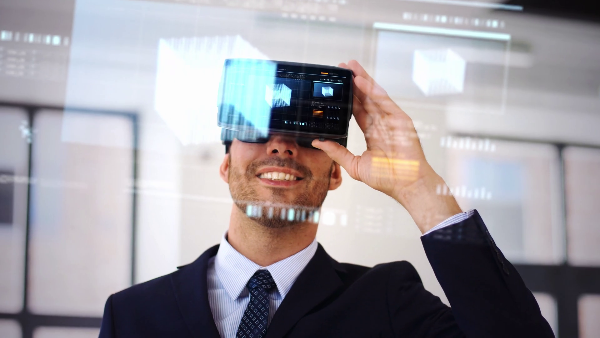 Business Technology Augmented Reality Stock Footage SBV-327324890 ...