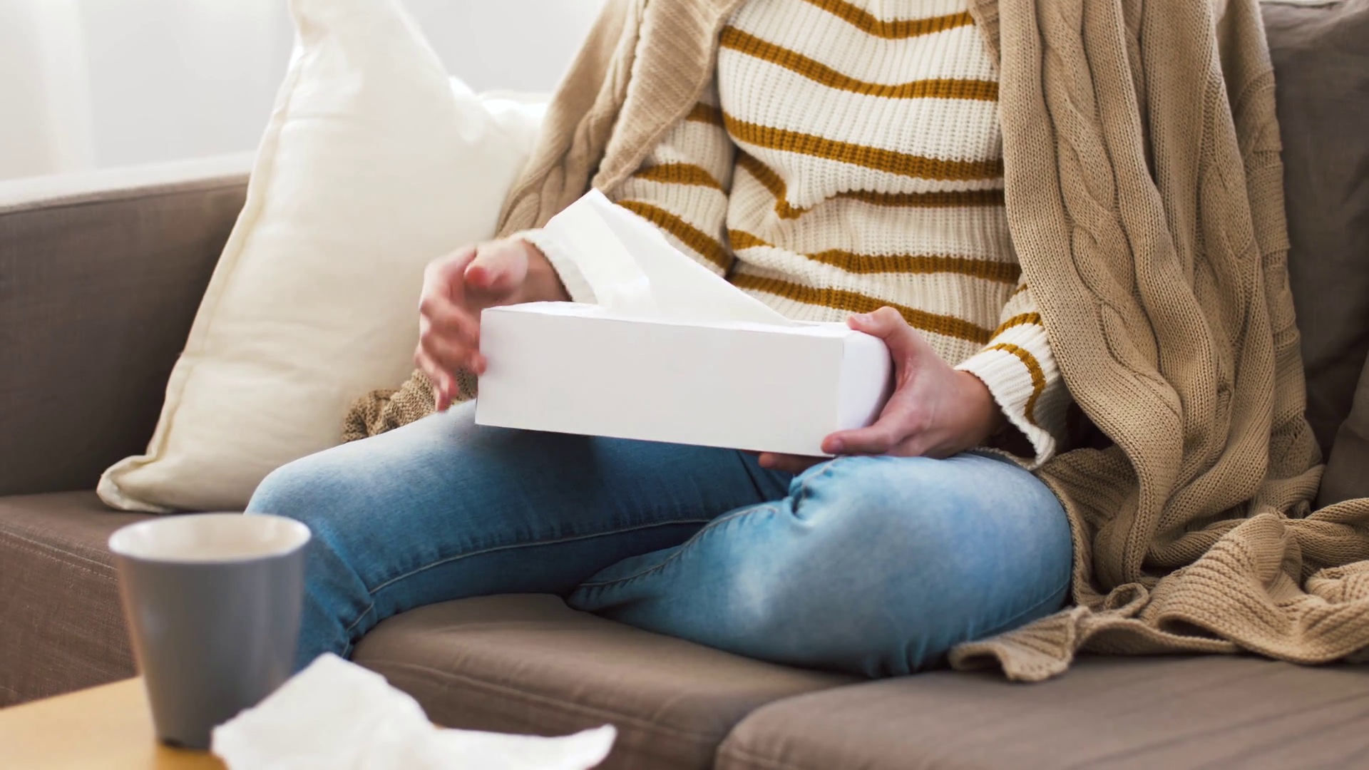 Healthcare Cold Hygiene People Concept - Stock Footage SBV-332886819 ...