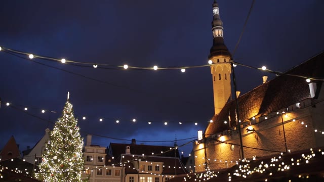 Tallinn Christmas Stock Footage: Royalty-Free Video Clips - Storyblocks