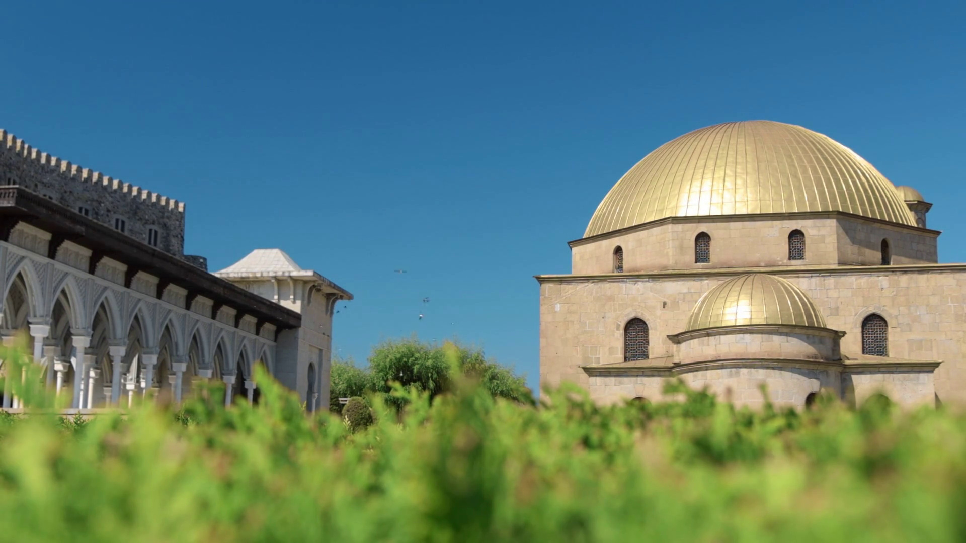 Rabati Fortress With Soaring Birds Stock Footage SBV-351809116 ...
