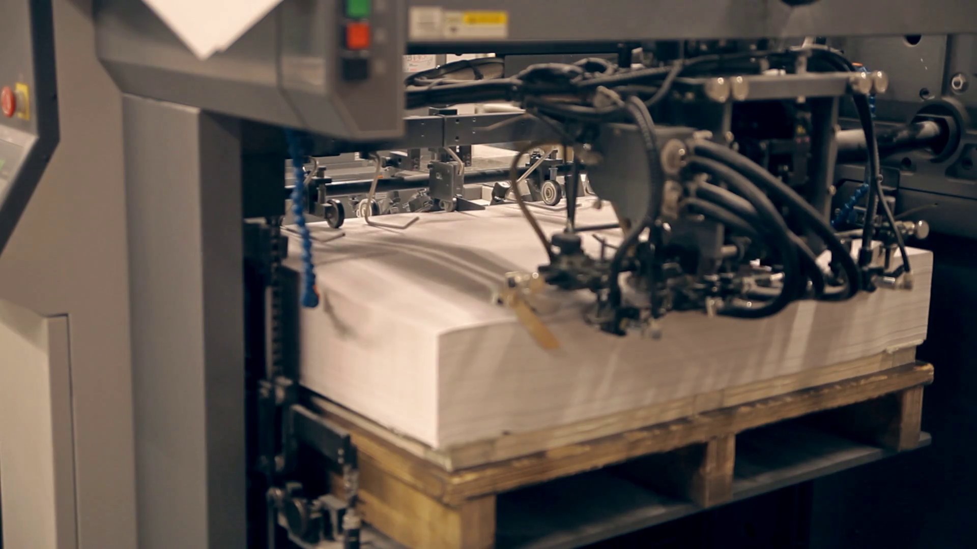 A Machine Is Giving Paper Printing Stock Footage SBV-306242012 ...