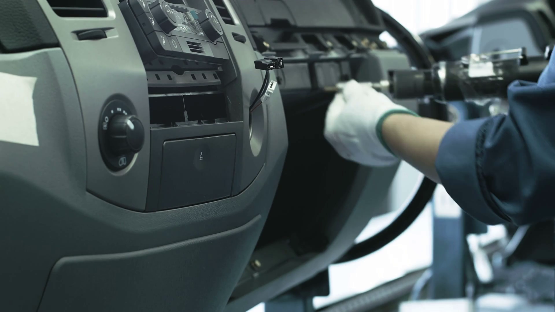 The Assembling Of Car Dashboard On Conveyor Stock Footage SBV-311767991 ...