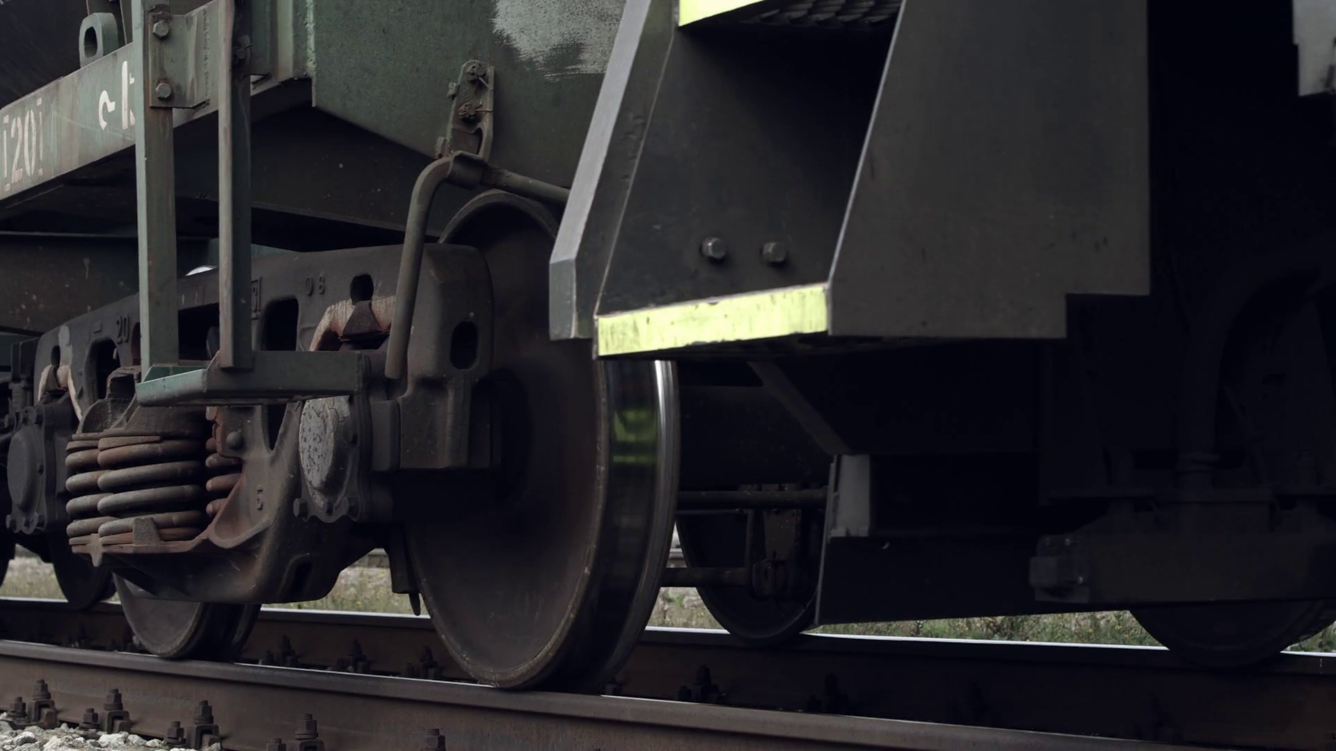 A Close-up Of Train Wheels Stock Footage SBV-331031267 - Storyblocks