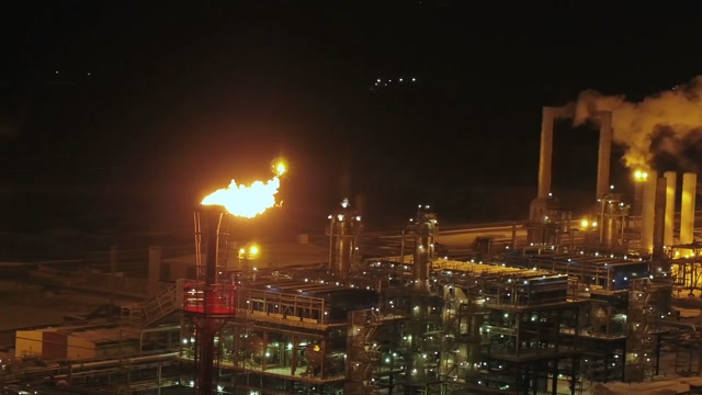 Refinery Night Stock Footage: Royalty-Free Video Clips - Storyblocks