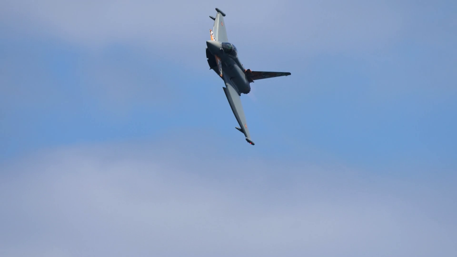 Military Fighter Jet Banking During Aerial Stock Footage SBV-352911452 ...