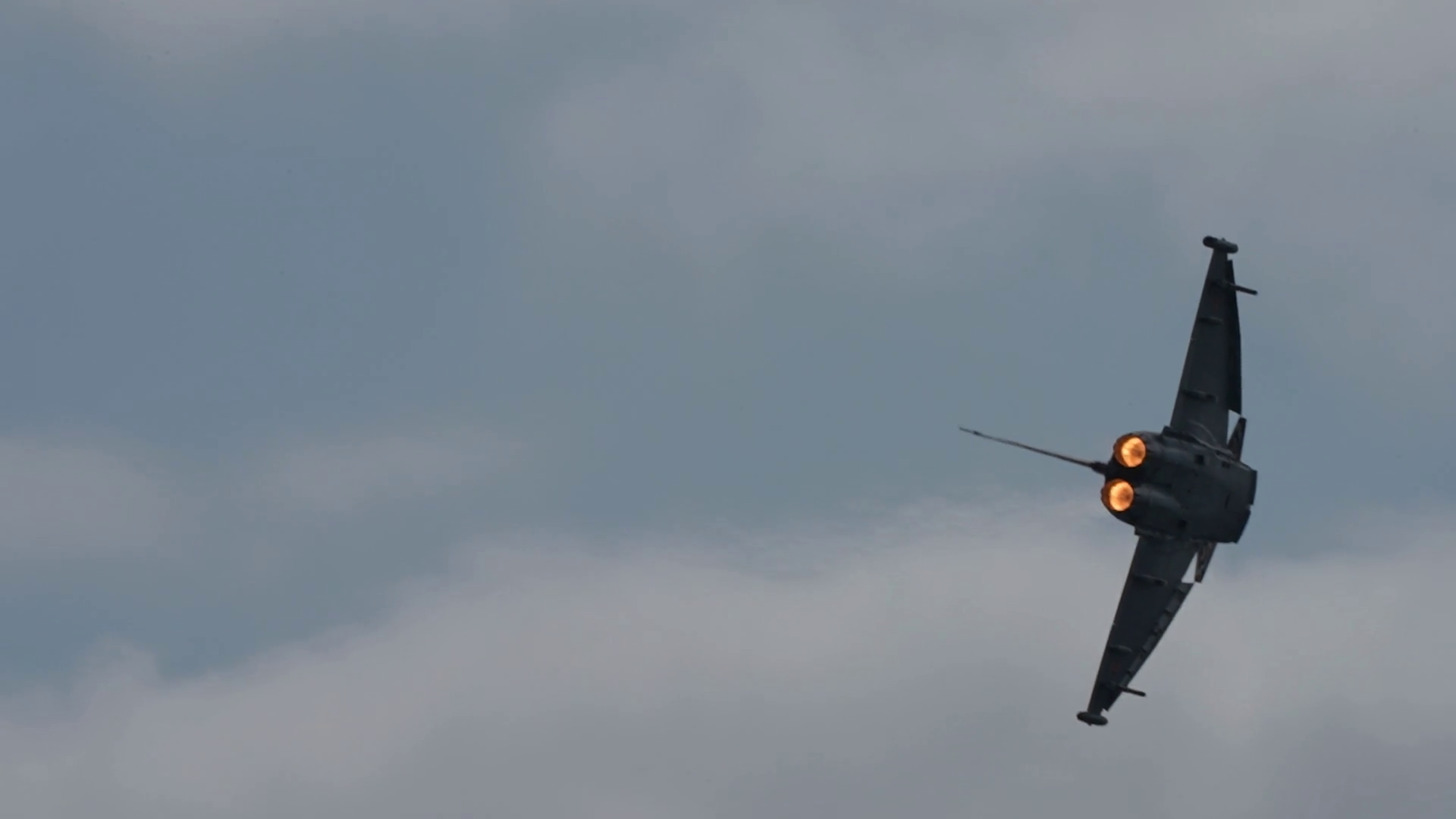 Military Jet Aircraft Turning In Slow Motion Stock Footage SBV ...