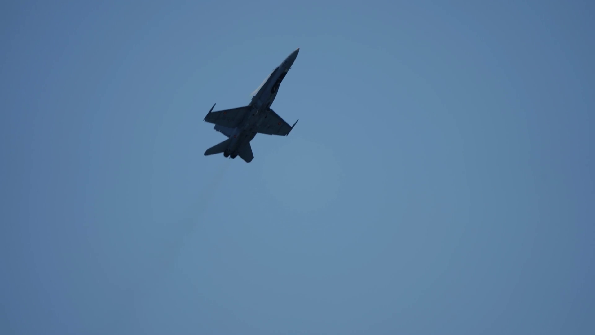 Modern Fighter Jet Performs Banking Maneuver Stock Footage SBV ...
