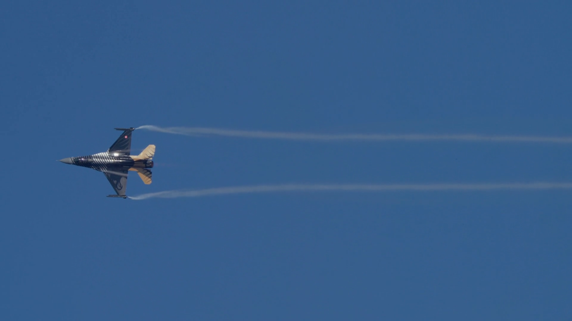 Decorative Fighter Jet Performs Acrobatic Stock Footage SBV-353373768 ...