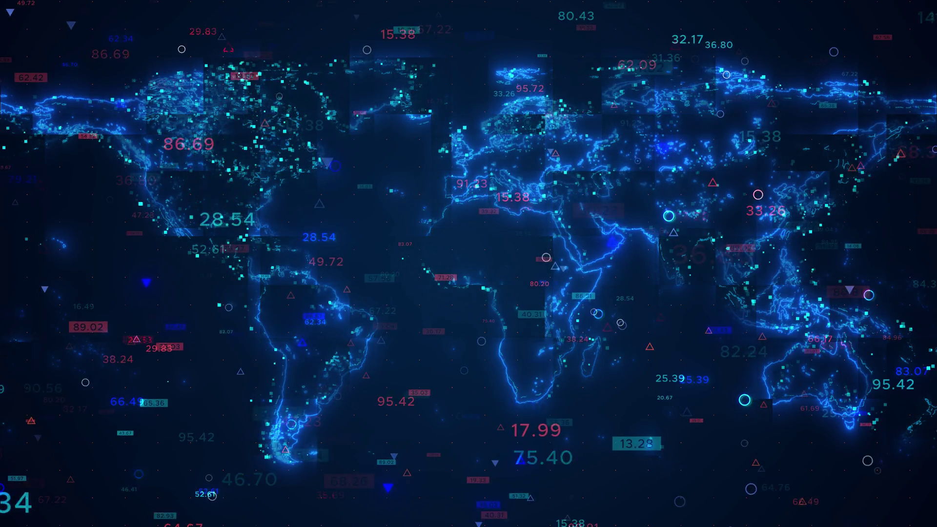 Advanced Technology World Map Background Stock Motion Graphics SBV ...