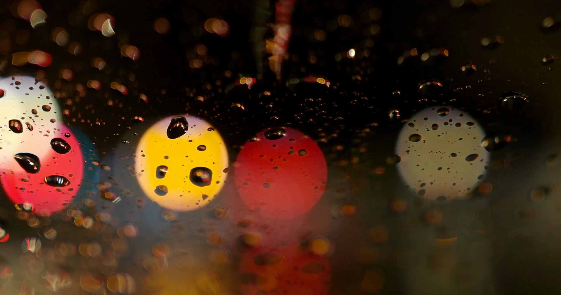 Driving At Night In Rain Close Up View Of Stock Footage SBV-348492003 ...