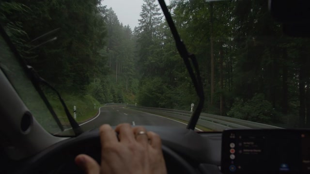 Forest Driving Rain Windshield Stock Footage: Royalty-Free Video Clips ...