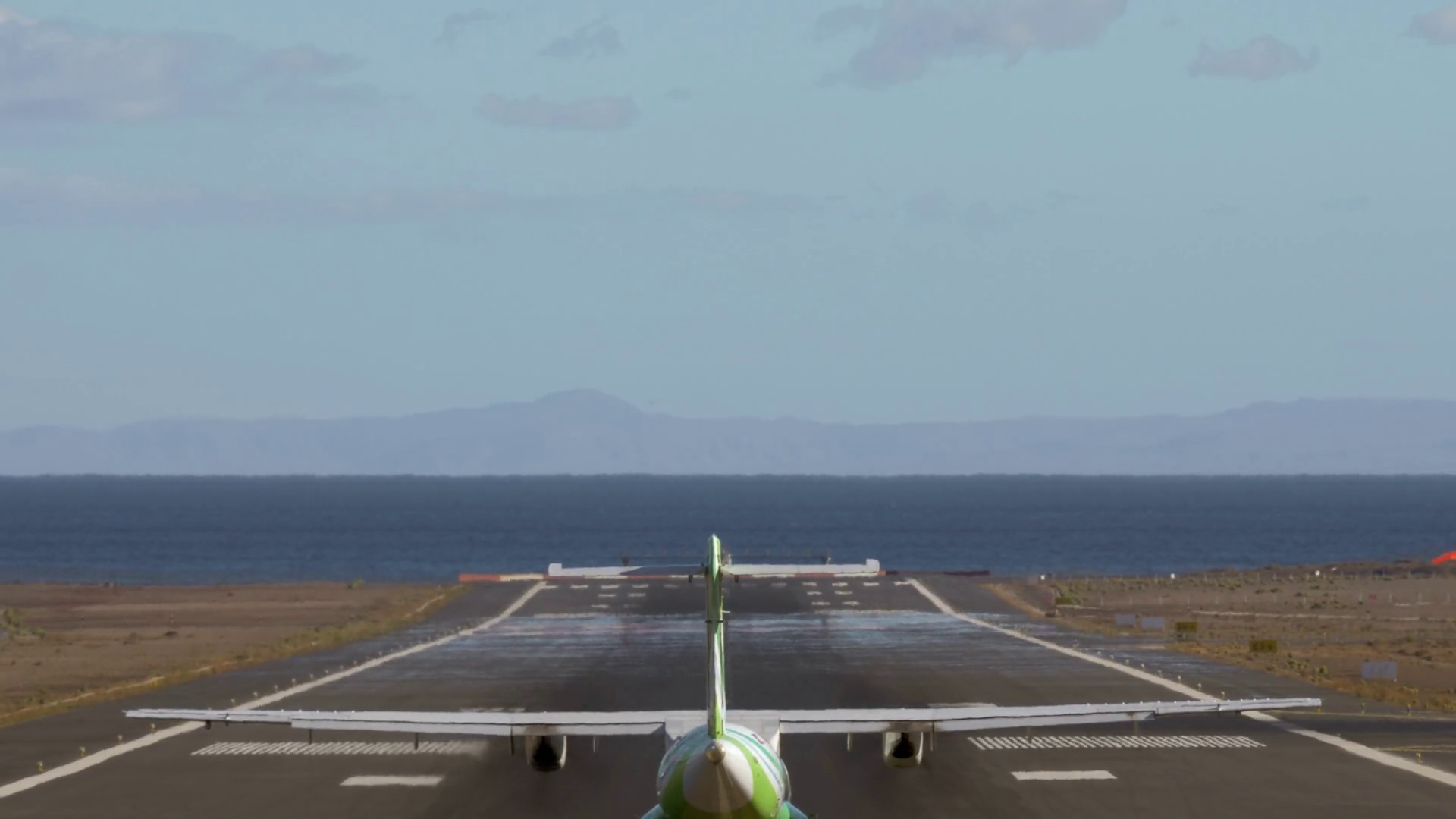 A Long Ride Of Plane Along Runway Final Take Stock Footage SBV ...