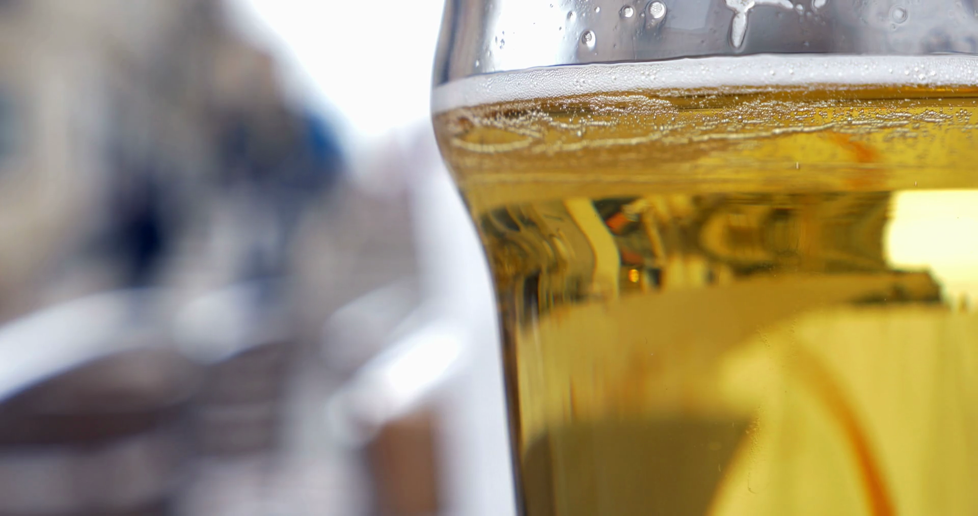 Glass With Light Beer In Outdoor Cafe Stock Video Footage 00 19 SBV glass-with-light-beer-in-outdoor-cafe-stock-video-footage-00-19-sbv