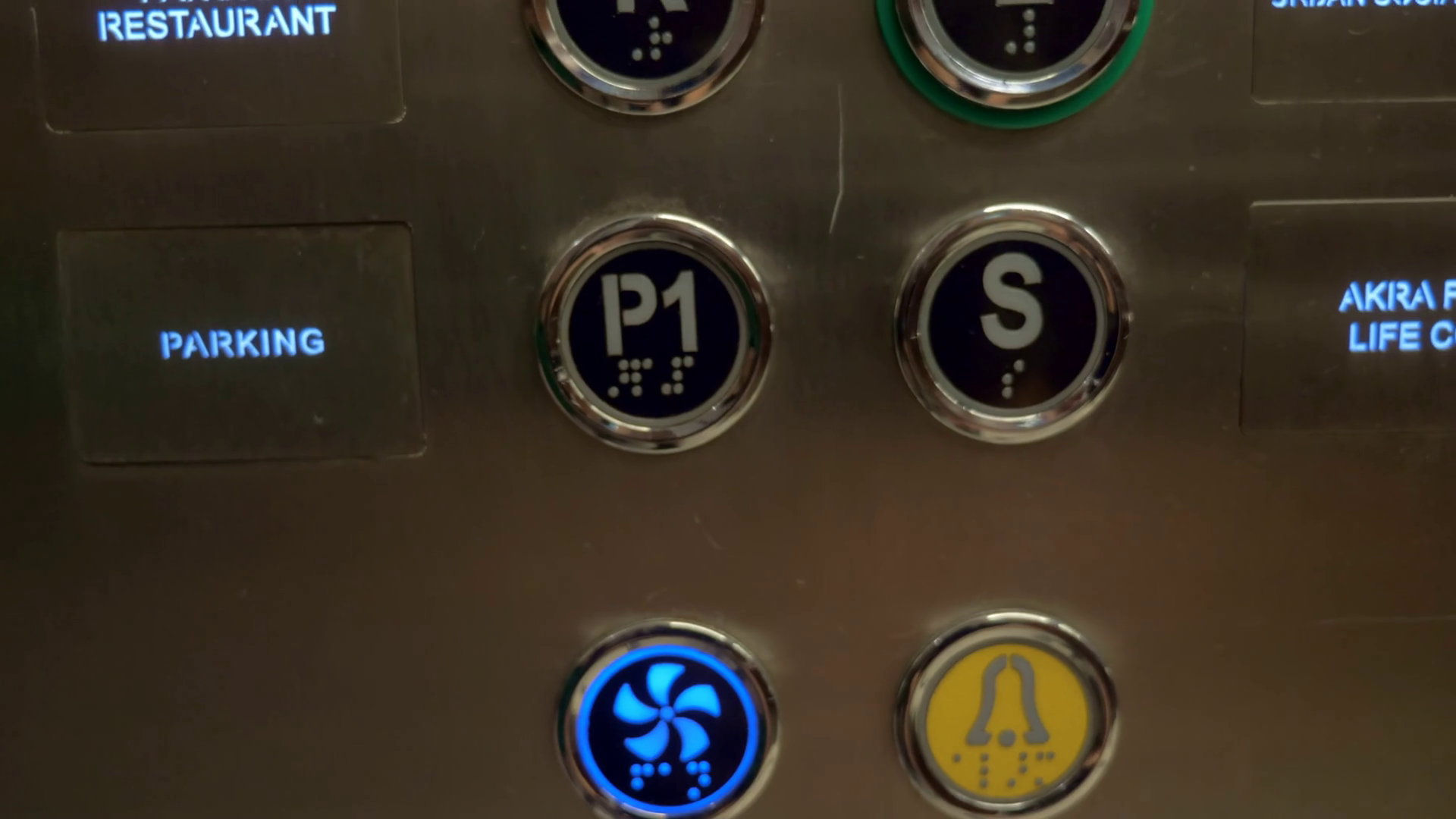 Hd Version - Closeup Of Elevator Buttons Ten Stock Footage SBV ...