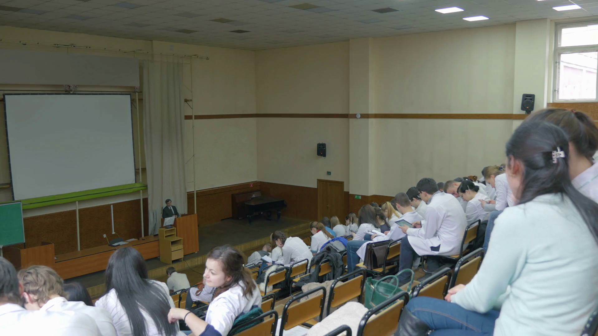 Lecture Hall Is Full With Medical Students Stock Footage SBV-338010174 ...