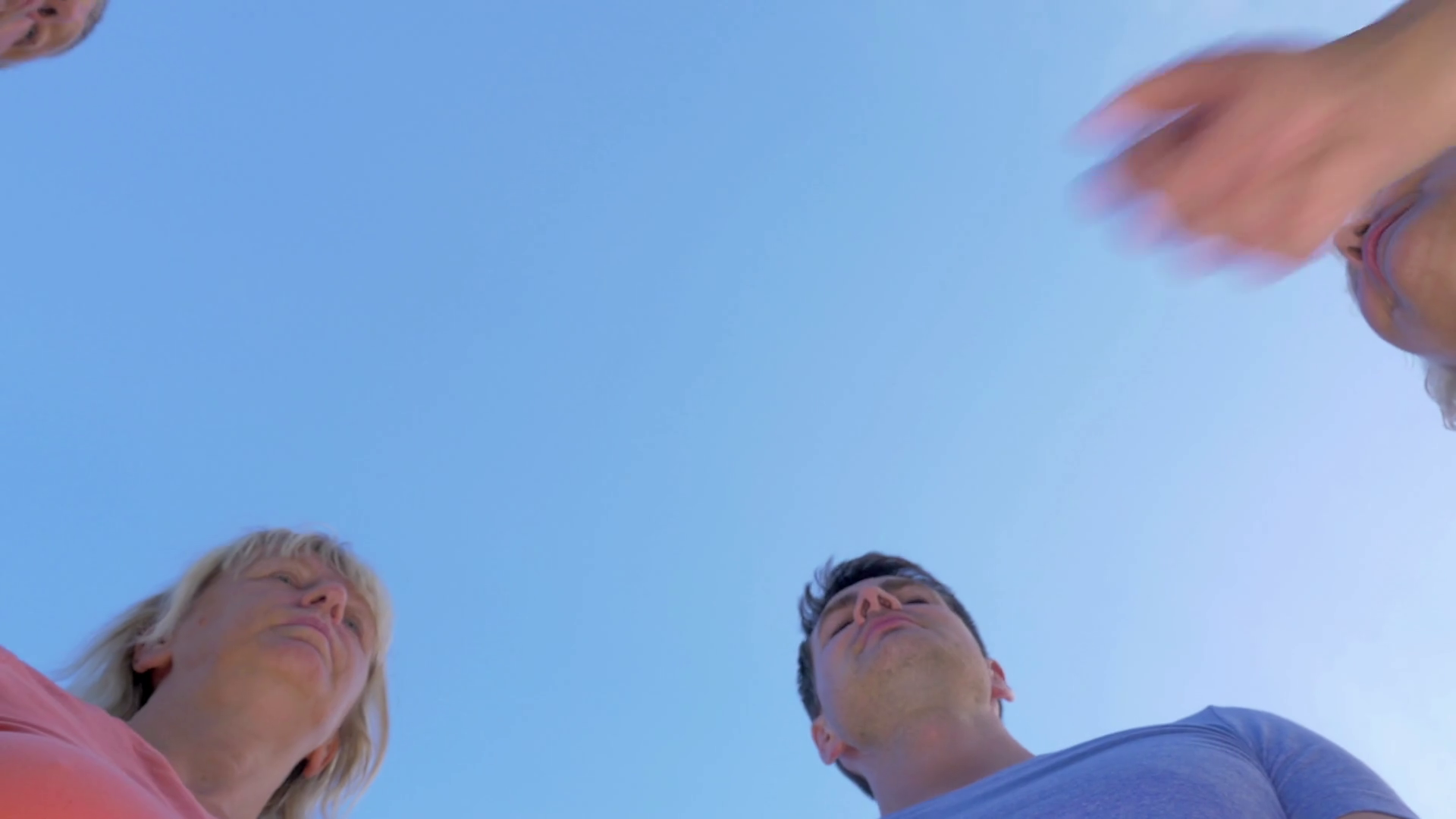 Low-angle Shot Of People Putting Hands Stock Footage SBV-338054021 ...