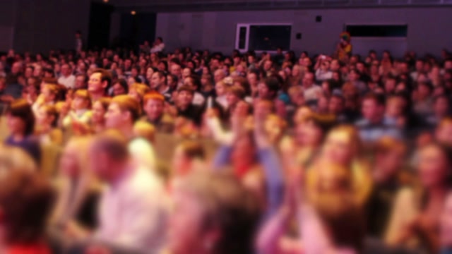 Applause Audience Clapping Auditorium Forum Stock Footage: Royalty-Free ...