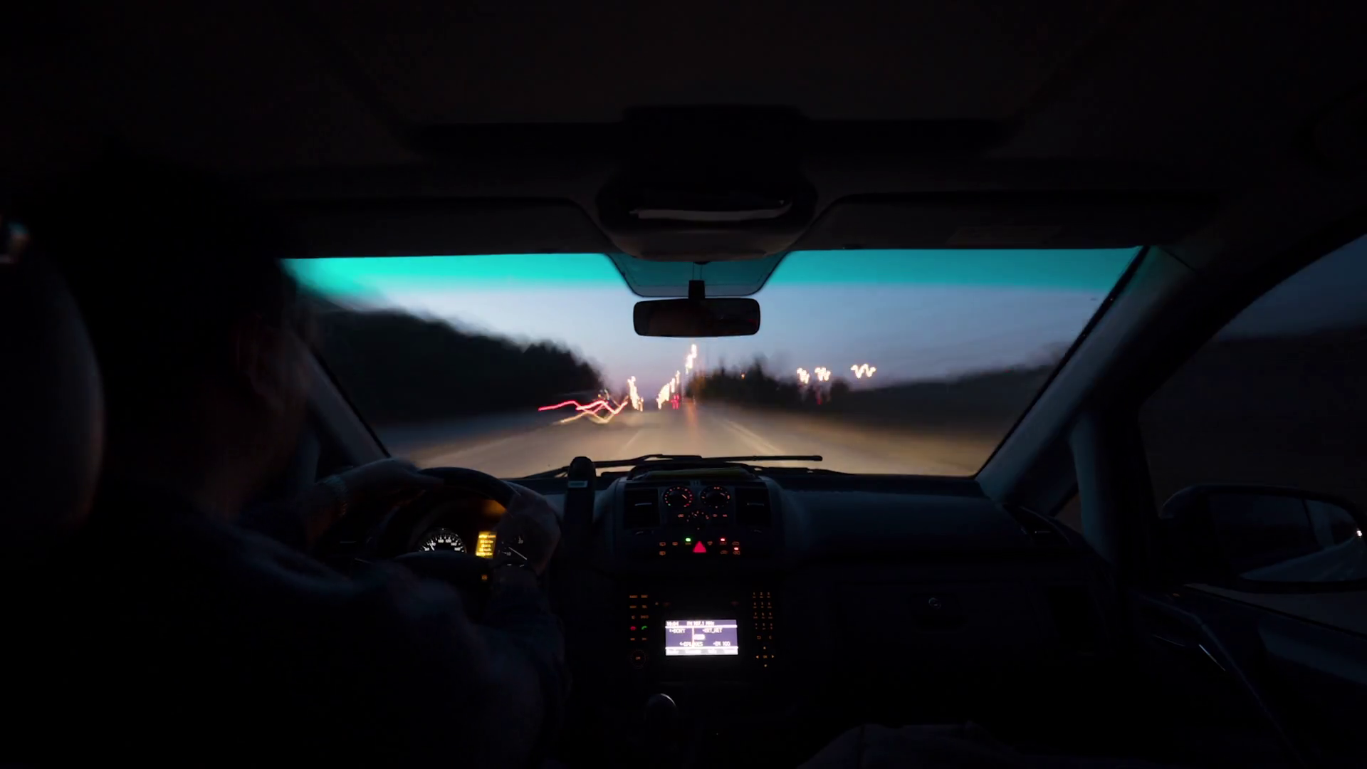Timelapse Shot Of Man Driving Car Outside Stock Footage SBV-338019560 ...