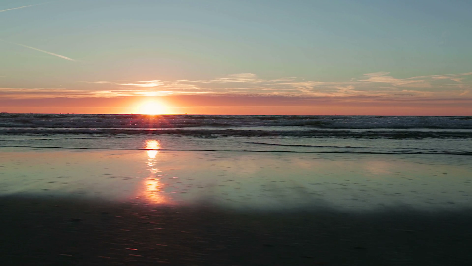 Fast Moving Footage Of Beach Sunset Summer Stock Footage SBV-302430645 ...