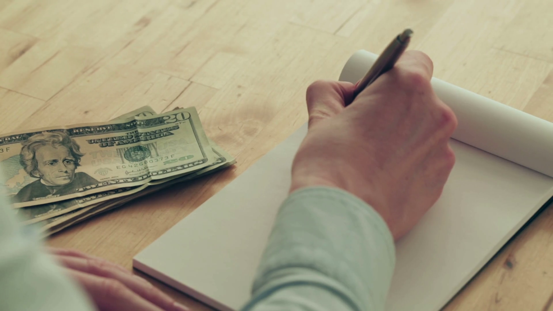 Top Closeup View Of Woman Doing Finances - Stock Footage SBV-302583708 ...
