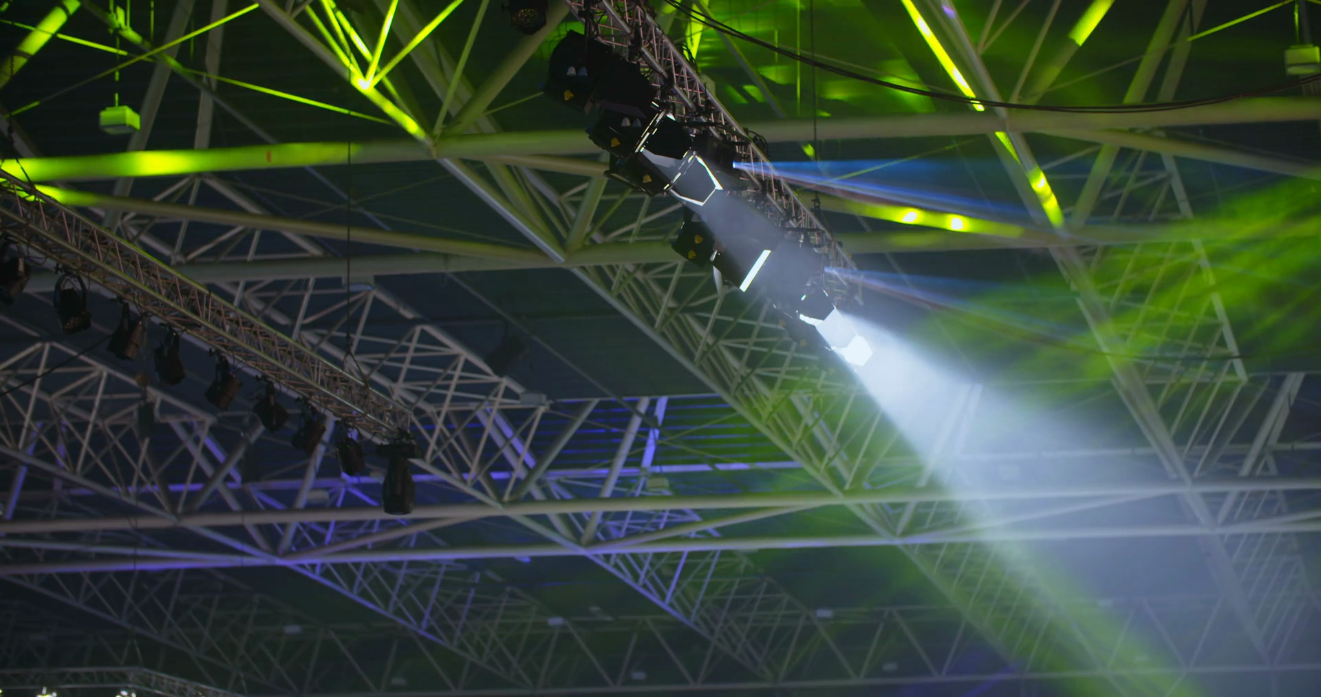 Stage Lights Projectors In Different Colors Stock Footage SBV-318866011 ...