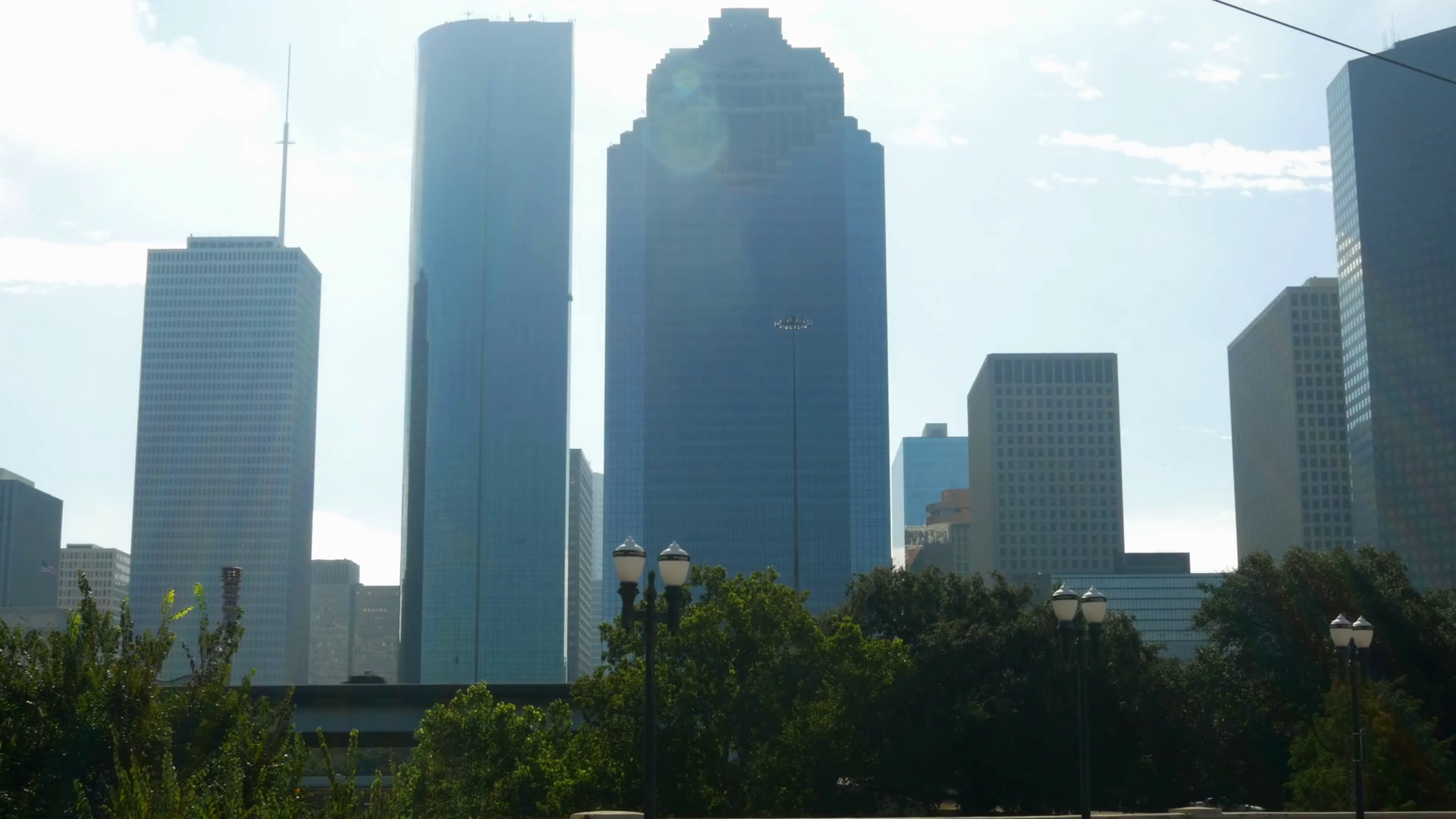 Backlit Skyrise Buildings In Houston Texas 4k Stock Footage SBV ...