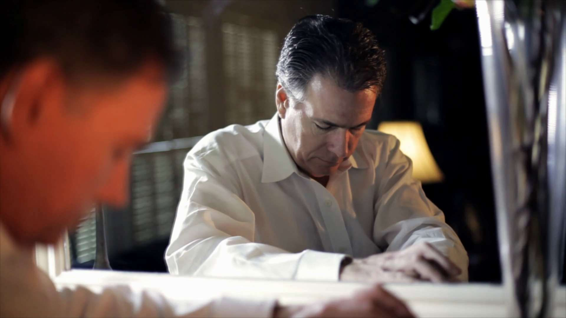 Contemplating Man In Mirror Stock Footage SBV-300744981 - Storyblocks