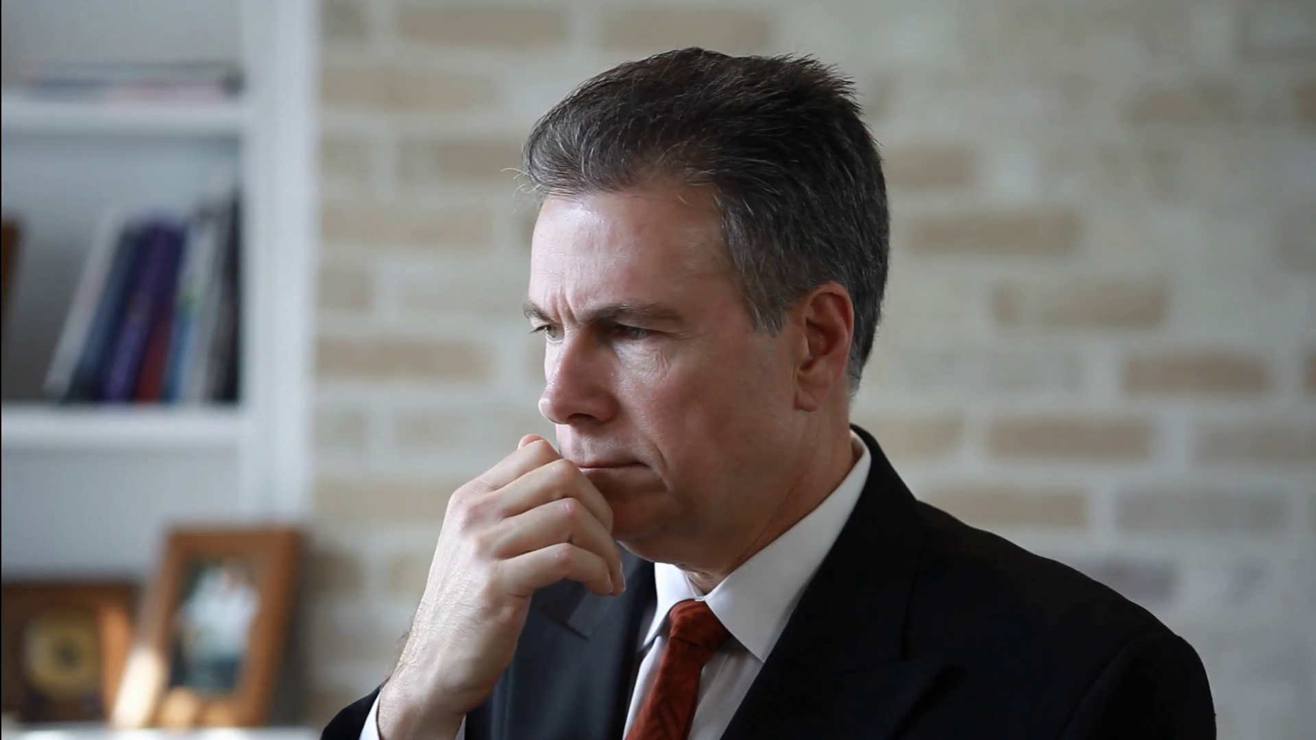 Dolly Shot Of Man Giving Angry Stare Stock Footage SBV-301089865 ...