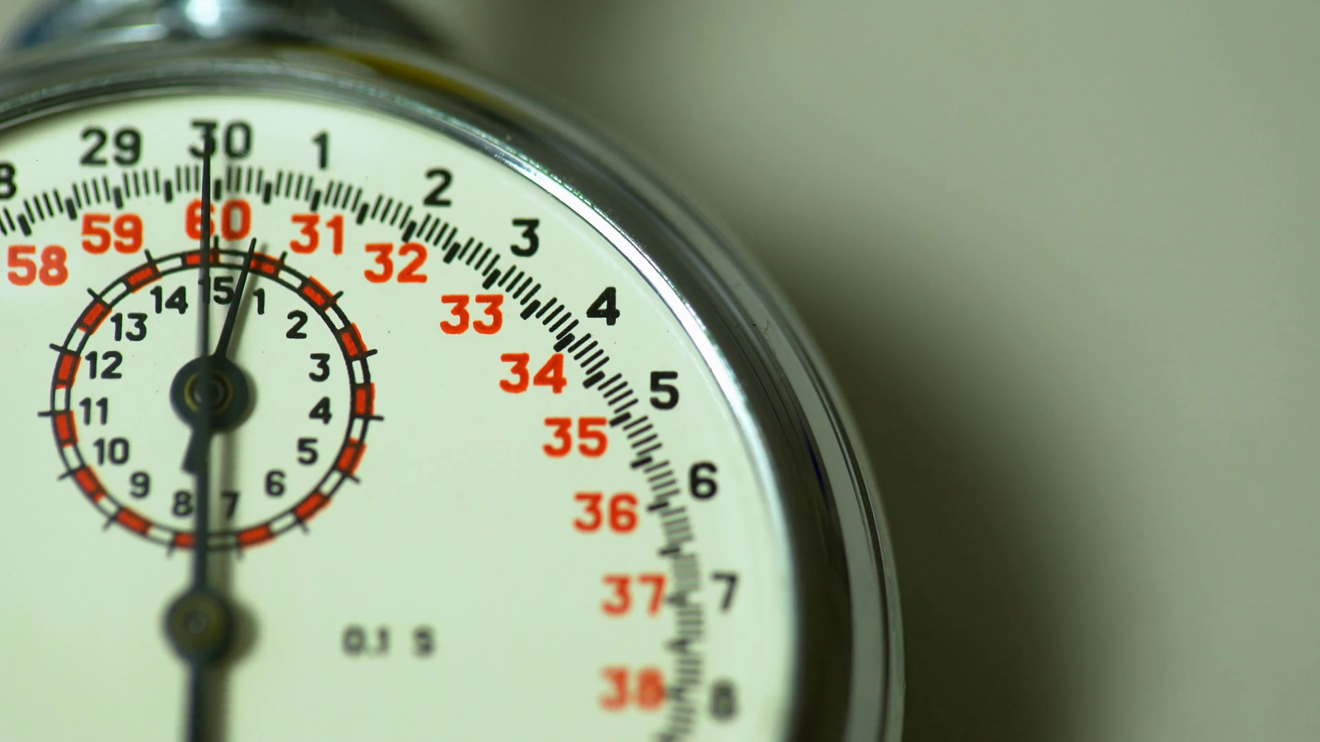 Macro Stop Watch Counting Down Seconds 4k Stock Footage SBV-305418455 ...