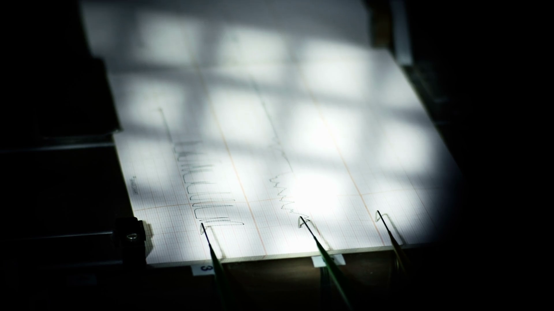 Polygraph Being Given In Dark Place 4k Stock Footage SBV-300226844 ...