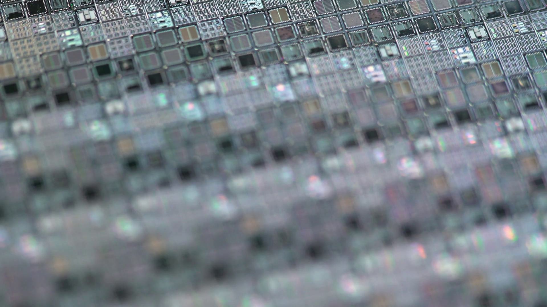 Rack Focus Of Silicon Wafer Microchips 4k Stock Footage SBV-306302525 ...