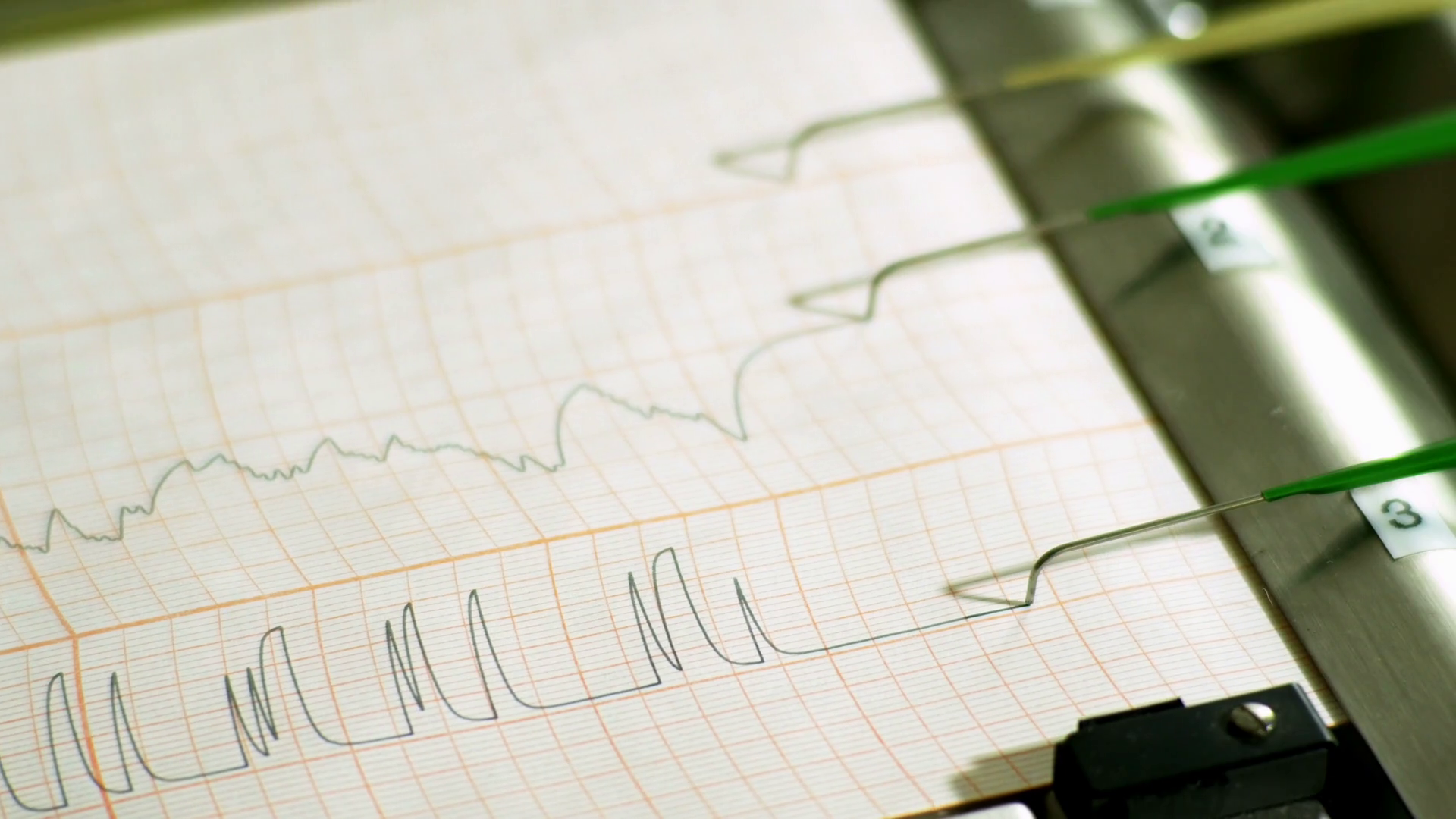 Side View Printing Graph Of Polygraph Stock Footage SBV-300226932 ...