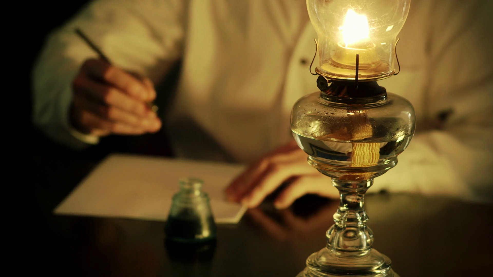 Victorian Man Writing In Office Stock Footage SBV-300265413 - Storyblocks