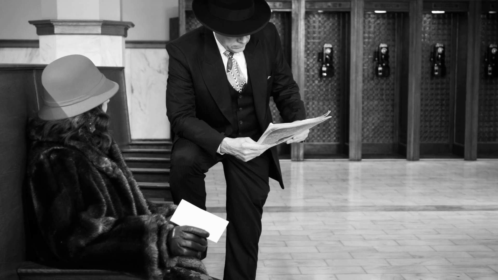 1930s Man Woman Being Helped Bellhop To Stock Footage SBV-320915210 ...