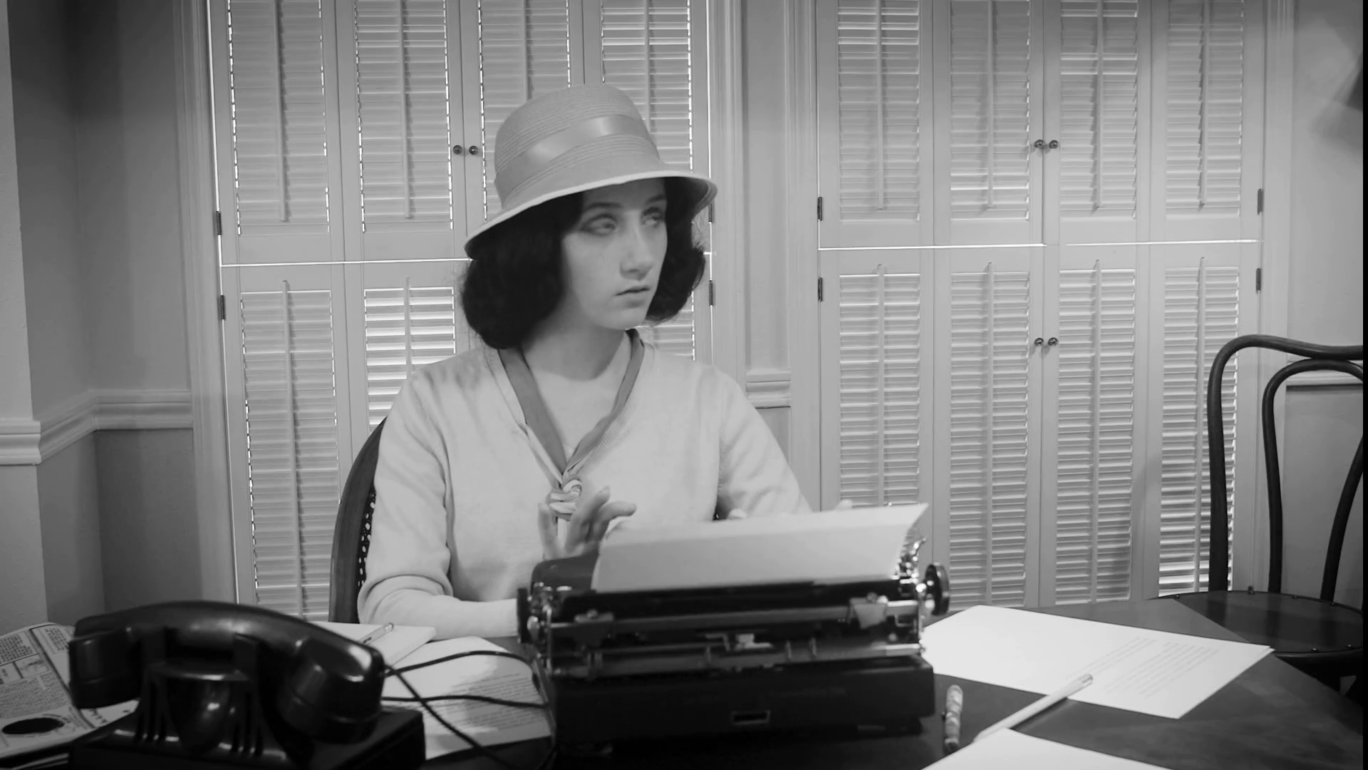 1940s Female Reporter Takes Notes Stock Footage SBV-324023508 - Storyblocks