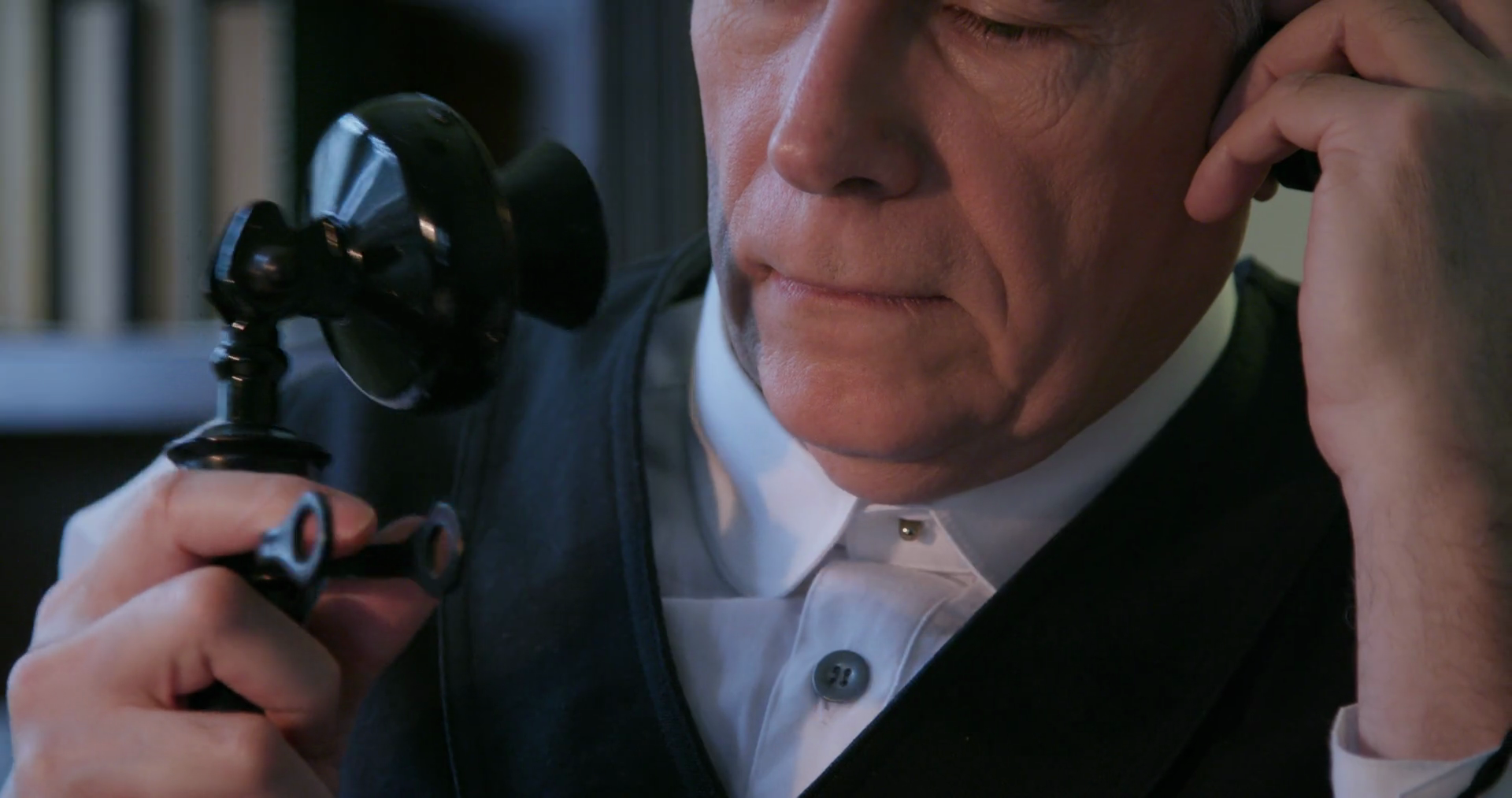 Closeup Of 1929 Businessman Talking On Stock Footage SBV-331982882 ...