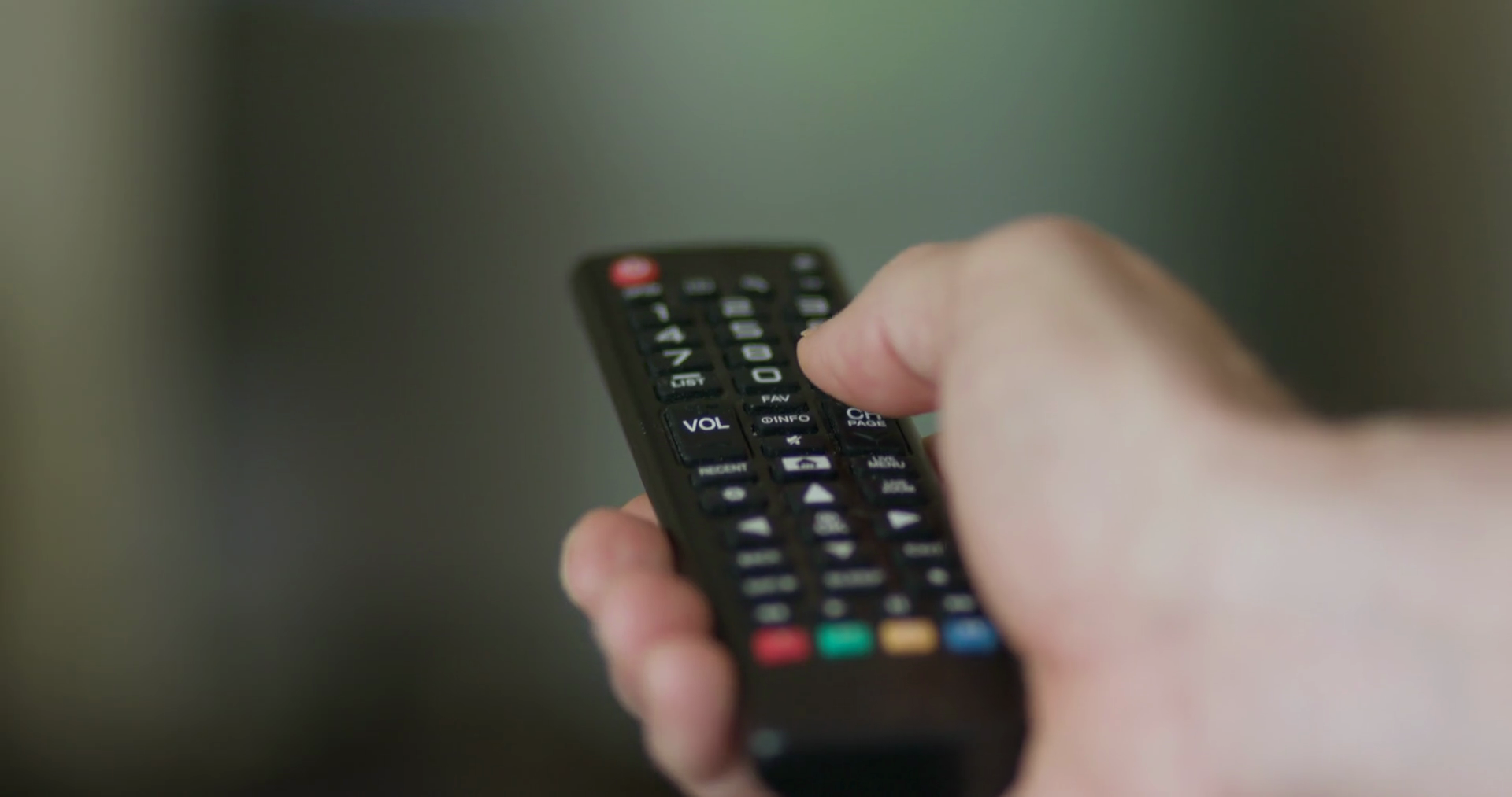 Closeup Of Man Using Remote Control Tv Stock Footage SBV-337690012 ...
