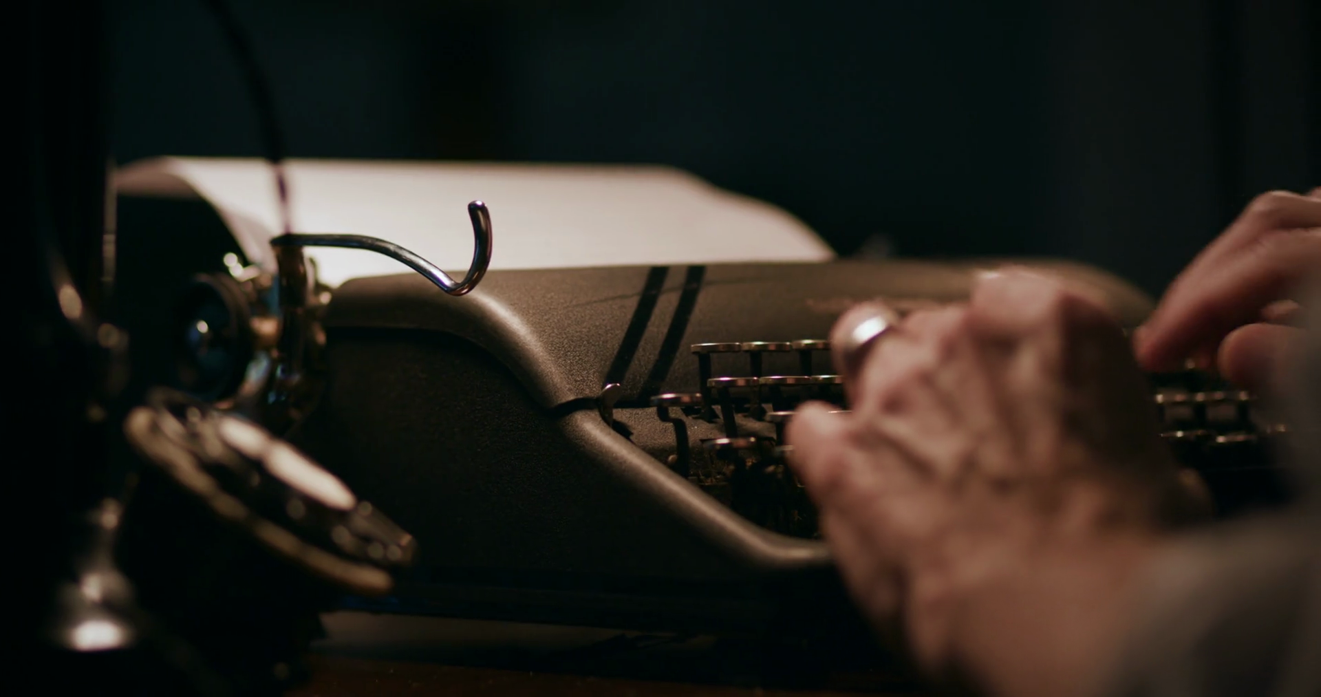 Closeup Vintage 1940s Writer Typing On Stock Footage SBV-334862931 ...