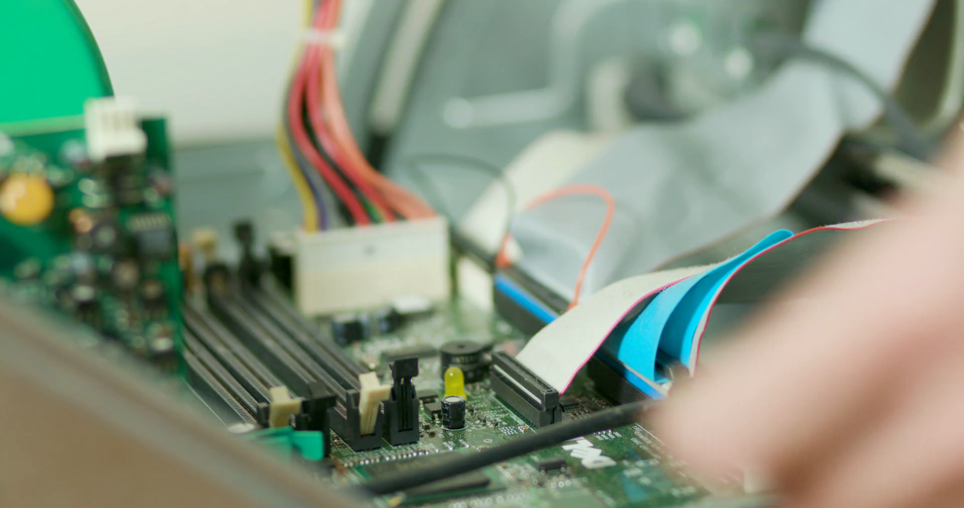 Computer Tech Installing Ram In Pc Stock Footage SBV-338104984 ...