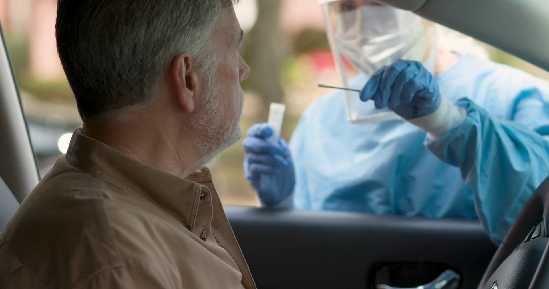 Coronavirus Mobile Testing Station Pov Shot Stock Footage SBV-338235622 ...