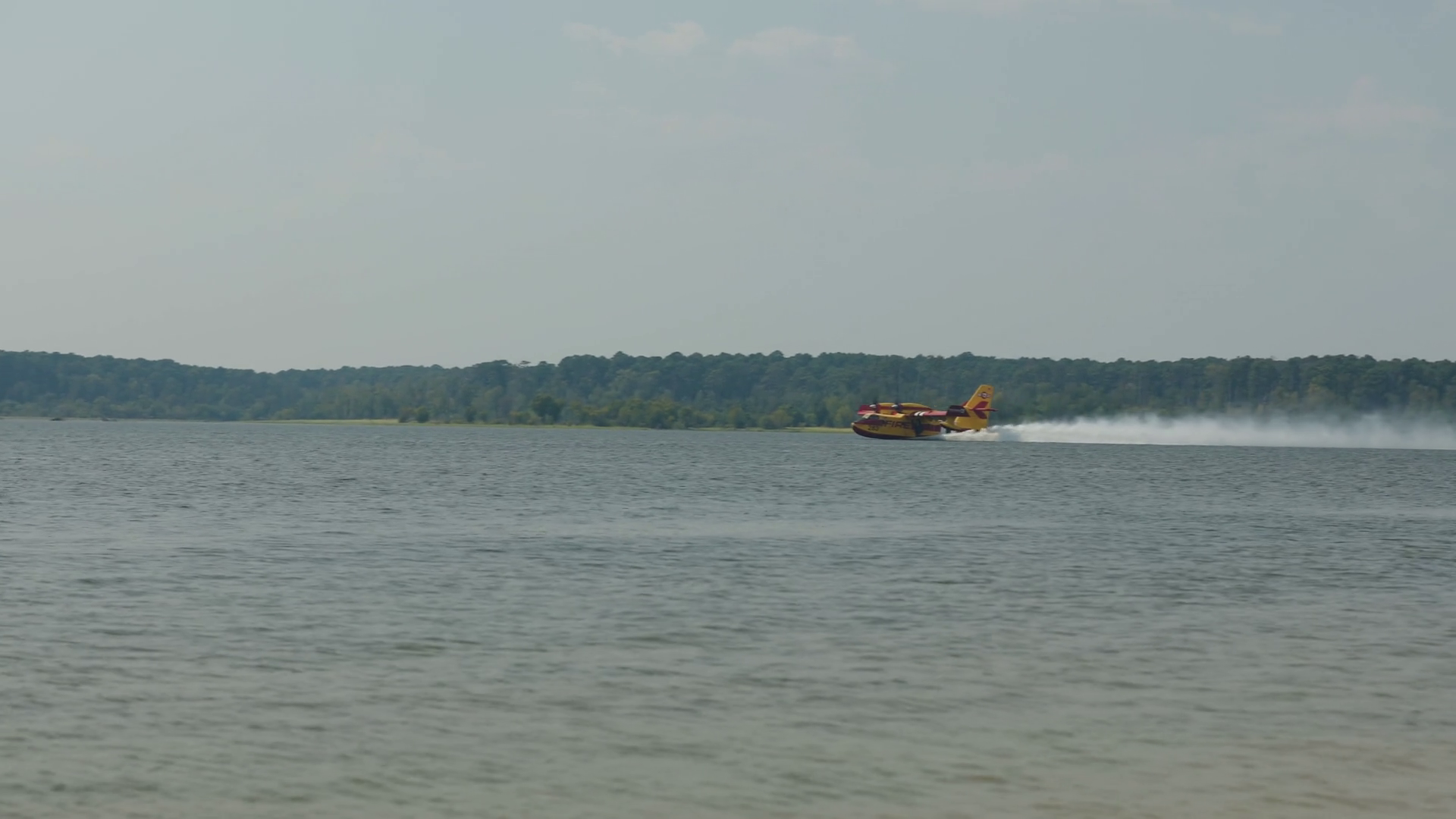 Large Firefighting Plane Filling Tanks With Stock Footage SBV-348432313 ...