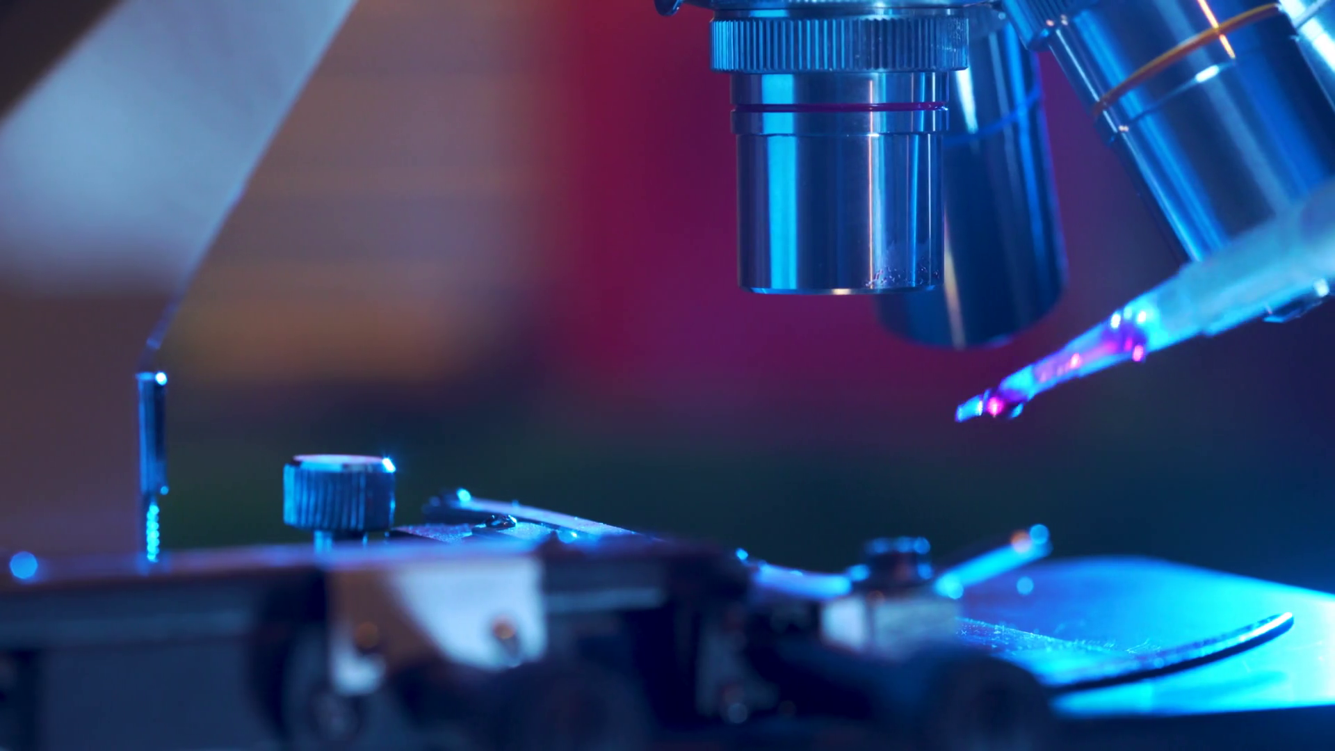 Macro Shot Of Lab Tech Placing Blood Sample Stock Footage SBV-338586658 ...