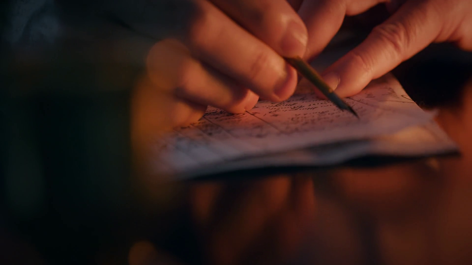 Man In 1800s Writing With Dip Pen Fireplace Stock Footage SBV-328937275 ...