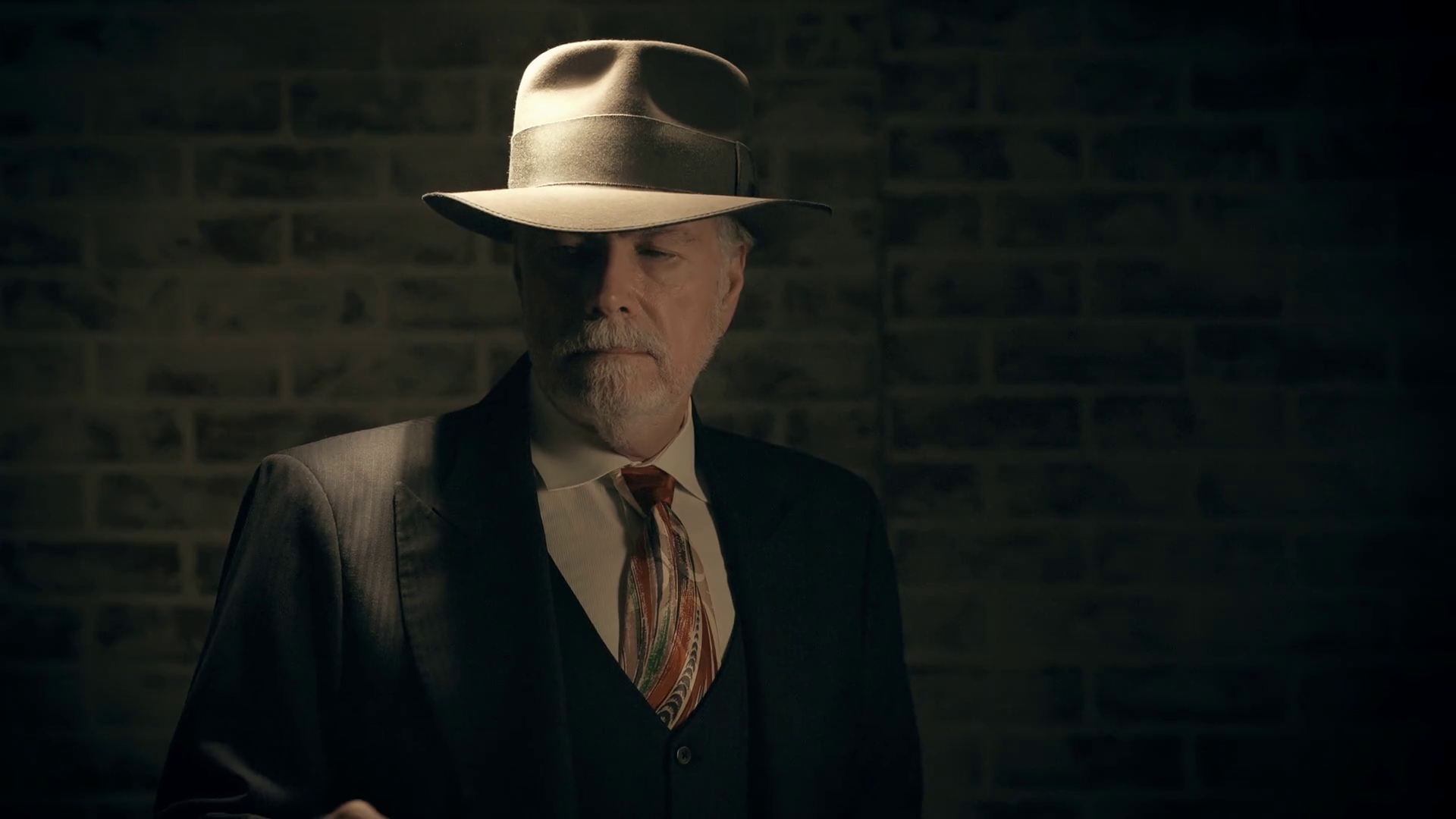 Noir Detective Lights A Cigarette Standing Under A Street Light Stock ...