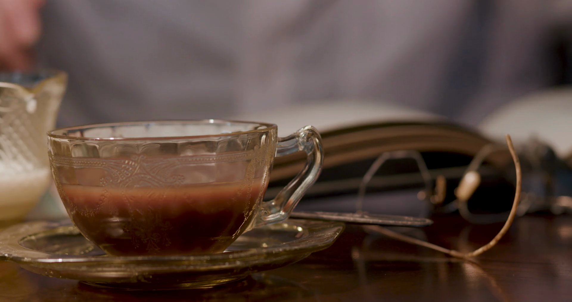 Vintage 1940 Businessman Writing Drinking Stock Footage SBV-337775687 ...