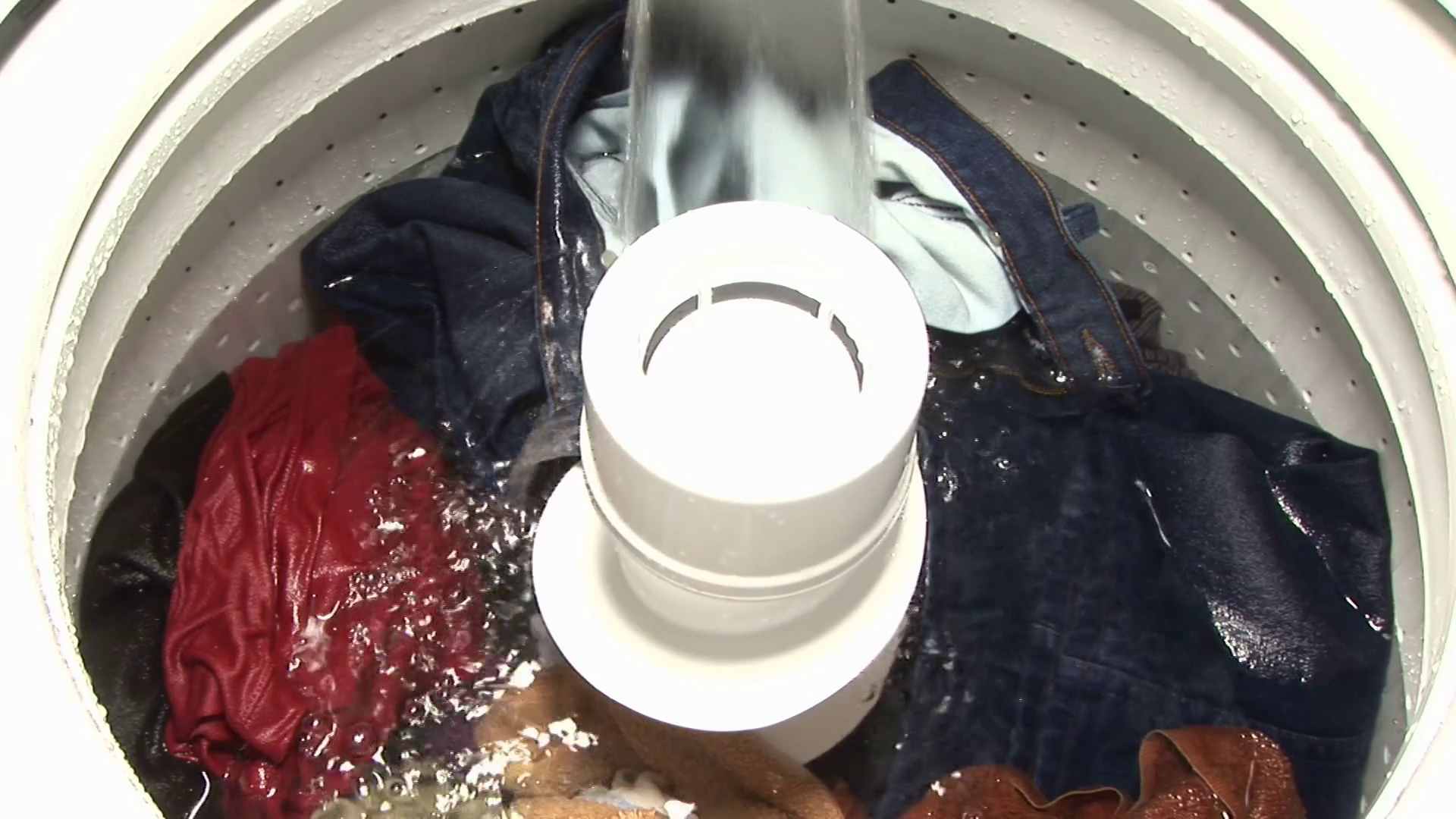 water running in a washing machine Stock Video Footage - Storyblocks