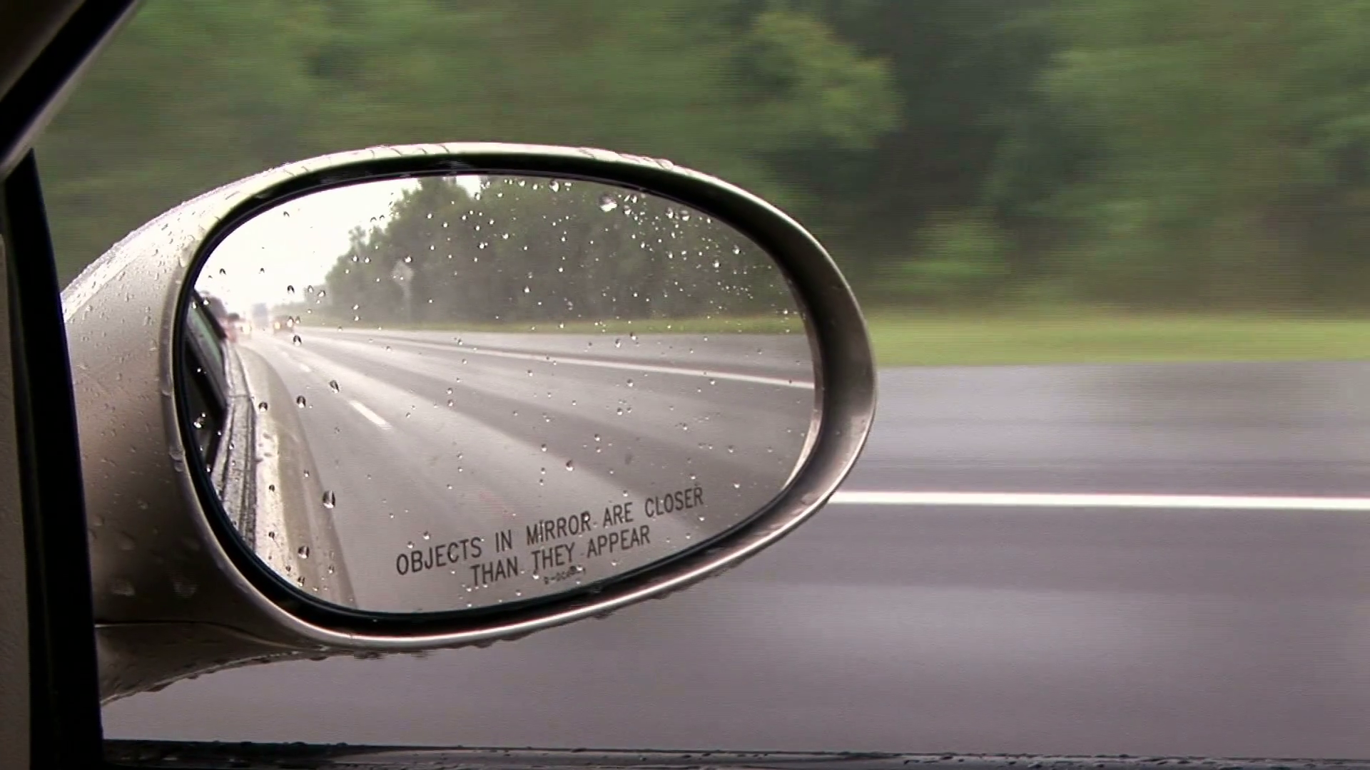 View From Side Mirror Stock Footage SBV-301110772 - Storyblocks