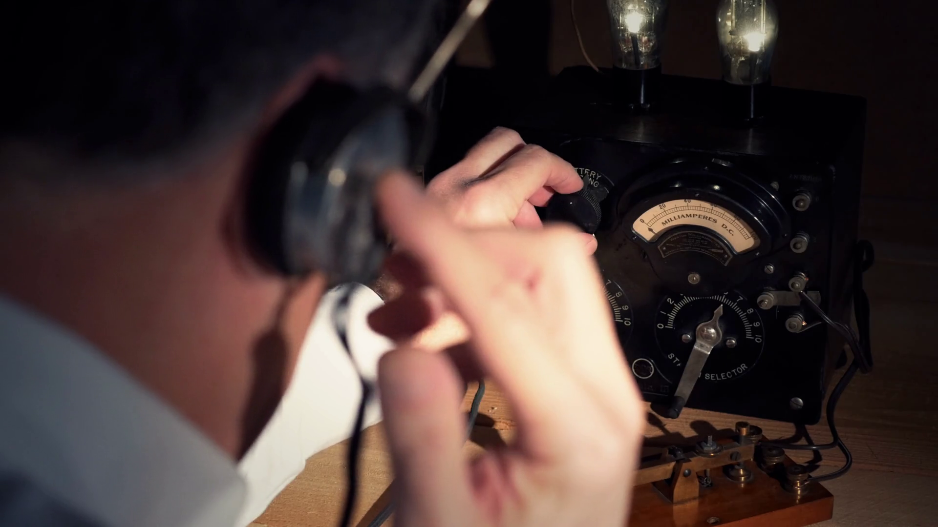 Vintage Radio Operator 4k Stock Footage SBV-300226246 - Storyblocks